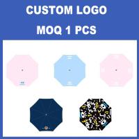 China Business Men Gift Three-folding Umbrella with Custom Logo and 95cm Open Diameter for sale