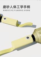 China Business Men Gift Three-folding Umbrella with Custom Logo and 95cm Open Diameter for sale