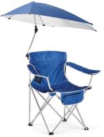 China Portable Backpack Beach Chair with Adjustable Umbrella and Customized Color 50*50*80cm for sale