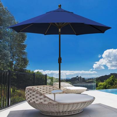 China Custom Logo Print Umbrella Factor Fashion Patio Umbrella with Tassels and Sunshade for sale