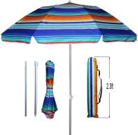 China Custom Logo Print Umbrella Factor Fashion Patio Umbrella with Tassels and Sunshade for sale