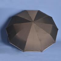 China 27 inch 10 k Double Umbrella Folding Sunblock Vinyl Shade Manual 3 Folding Umbrella for sale