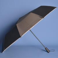 China 27 inch 10 k Double Umbrella Folding Sunblock Vinyl Shade Manual 3 Folding Umbrella for sale