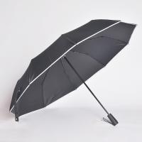 China 27 inch 10 k Double Umbrella Folding Sunblock Vinyl Shade Manual 3 Folding Umbrella for sale