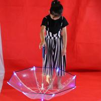 China LED Children Umbrella with Custom Logo Printing on POE Fabric Bright and Eye-catching for sale