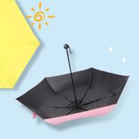 China Pongee Panel Triple Fold Umbrella for Sun Protection and Advertising Customization for sale