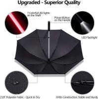 China Scandinavian Lights Katana Umbrella LED Lights Samurai Sword Design 190T Nylon Fabric for sale