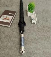 China Travel Occasion Marbleized Handle Umbrella in Golden and Black with Custom Print for sale