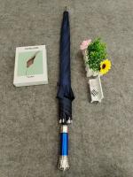China Travel Occasion Marbleized Handle Umbrella in Golden and Black with Custom Print for sale