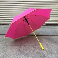 China Direct Semi-automatic Long Handle Golf Umbrella with Contemporary Color Fiber Design for sale