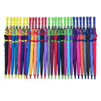 China Direct Semi-automatic Long Handle Golf Umbrella with Contemporary Color Fiber Design for sale