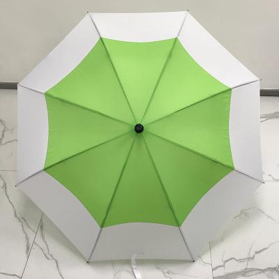 China Promotion Gift Sunny and Rainy Umbrella 27 Inch Golf Auto Open with Double Color Logo for sale