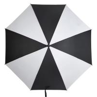 China Customized Black and White Golf Umbrella with 120cm Open Diameter for sale