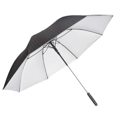 China Titanium Silver Sunshade LED Business Golf Automatic Umbrella 27