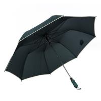 China Back to School Stylish 2fold Fiberglass Umbrella for Business Men Color Changing Frame for sale