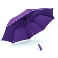 China Back to School Stylish 2fold Fiberglass Umbrella for Business Men Color Changing Frame for sale