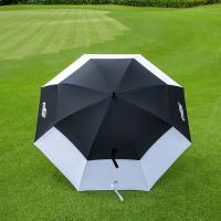 China Super Light Automatic Double Layer Wind Protection Golf Umbrella 30 Inch and EVA Handle for sale