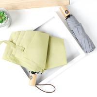 China Japanese Art Fan Three-Fold Anti-Wind Wooden Handle Umbrella for Strong Protection for sale