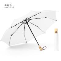 China Japanese Art Fan Three-Fold Anti-Wind Wooden Handle Umbrella for Strong Protection for sale