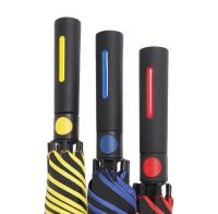 China Logo Printed Auto Open Golf Umbrella with Pongee Panel Material and All in 1 Function for sale