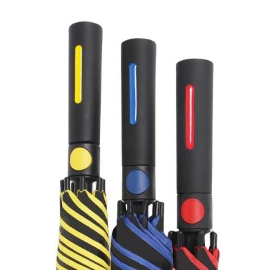 China Logo Printed Auto Open Golf Umbrella with Pongee Panel Material and All in 1 Function for sale