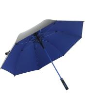 China Logo Printed Auto Open Golf Umbrella with Pongee Panel Material and All in 1 Function for sale