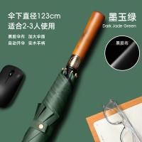 China Fibreglass Shaft Wood Auto Straight Umbrella Windproof Male and Female Large Long Handle for sale