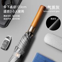 China Fibreglass Shaft Wood Auto Straight Umbrella Windproof Male and Female Large Long Handle for sale