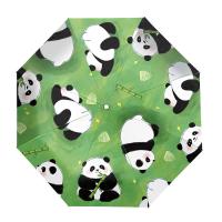 China Fully-automatic Panda Design Umbrella for Children and Adults 3 Fold Auto Open Waterproof for sale