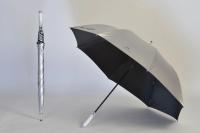 China Semi-automatic 27inch 8k Golf Umbrella for Rain Waterproof Titanium Silver Umbrella for sale