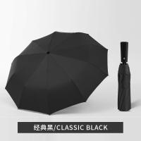 China 190T Pongee Fabric Clear Umbrella with 10 Bone Automatic Folding and Vinyl Sunshade for sale