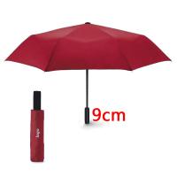 China 210T Polyester Three-folding Umbrella with ABS Plastic Handle and Waterproof Fabric for sale