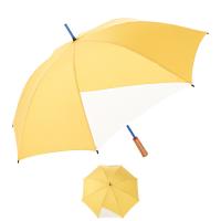 China Customized Logo Printed Metal Shaft Cork Handle Automatic Open Straight Bone Umbrella for sale