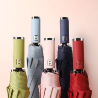China Auto Market Mental Shaft Sun Umbrella with Customized Logo and UV Black Coated Fabric for sale