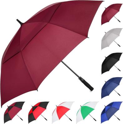 China Double Layer Golf Umbrella with Auto Open Hand Close and Personalized Pattern Printing for sale