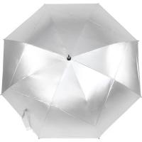 China Windproof UV Blocking Golf Umbrella with All-fiber Ribs and False Double Layer Design for sale