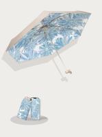 China Mini Titanium Umbrella All in 1 Function 6 Panels Pocket 5 Folding UV Coated Supply for sale