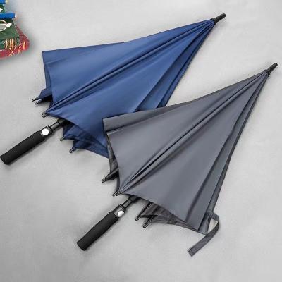 China Customized Logo Printed Large Windproof Light Luxury Business Umbrella with EVA Handle for sale