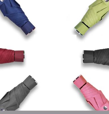 China Sunblock Windproof Outdoors Travel Five Folded Tiny Umbrella Advertising Gift Umbrella for sale