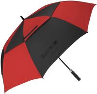 China 190T Pongee Fabric Double Layer Golf Umbrella for Big and Long Coverage on Rainy Days for sale