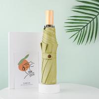China Wooden Handle Design Customizable Advertising Umbrella Minimalist Style Dual Umbrella for sale