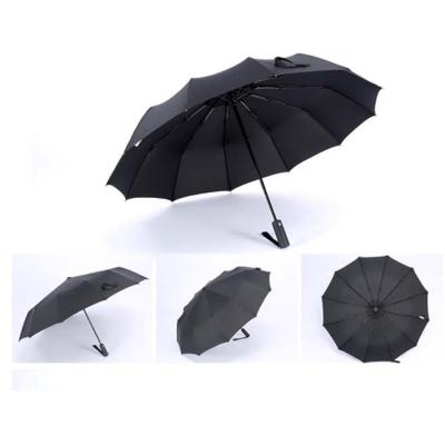 China Triple Folding Umbrella with Customized Logo Fully-automatic UV Block 12k Strong Frame for sale