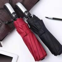 China Adults' Dual Advertising Umbrella with Custom Logo Print and Fiberglass Ribs Anti-UV for sale