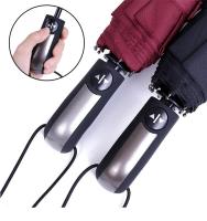 China Adults' Dual Advertising Umbrella with Custom Logo Print and Fiberglass Ribs Anti-UV for sale