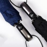 China Adults' Dual Advertising Umbrella with Custom Logo Print and Fiberglass Ribs Anti-UV for sale