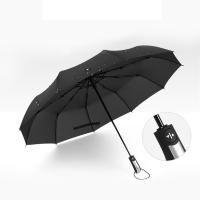 China Adults' Dual Advertising Umbrella with Custom Logo Print and Fiberglass Ribs Anti-UV for sale