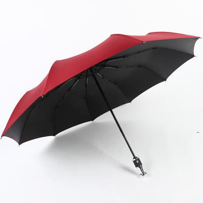 China Custom Logo Printed Dual- Umbrella and Anti-UV/Rain Protection with Black Metal Shaft for sale