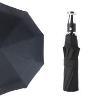 China Custom Logo Printed Dual- Umbrella and Anti-UV/Rain Protection with Black Metal Shaft for sale