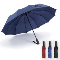 China Travel Occasion 3 Folding Umbrella with Customized Logo Anti-UV Paraguas 12k 23inch for sale