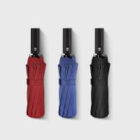 China Travel Occasion 3 Folding Umbrella with Customized Logo Anti-UV Paraguas 12k 23inch for sale